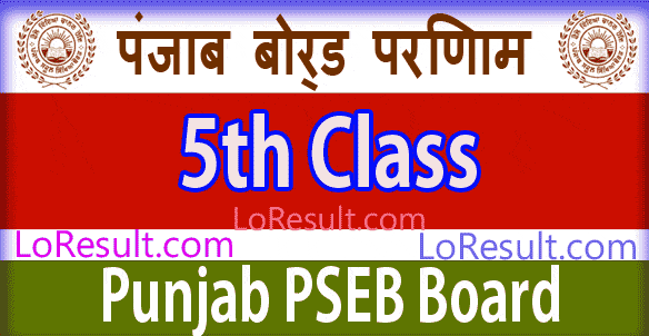 Punjab Pseb 5th Result 2024